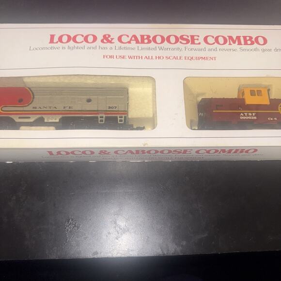 Bachmann | Toys | Bachmann Ho Loco And Caboose Combo Santa Fe In Box ...
